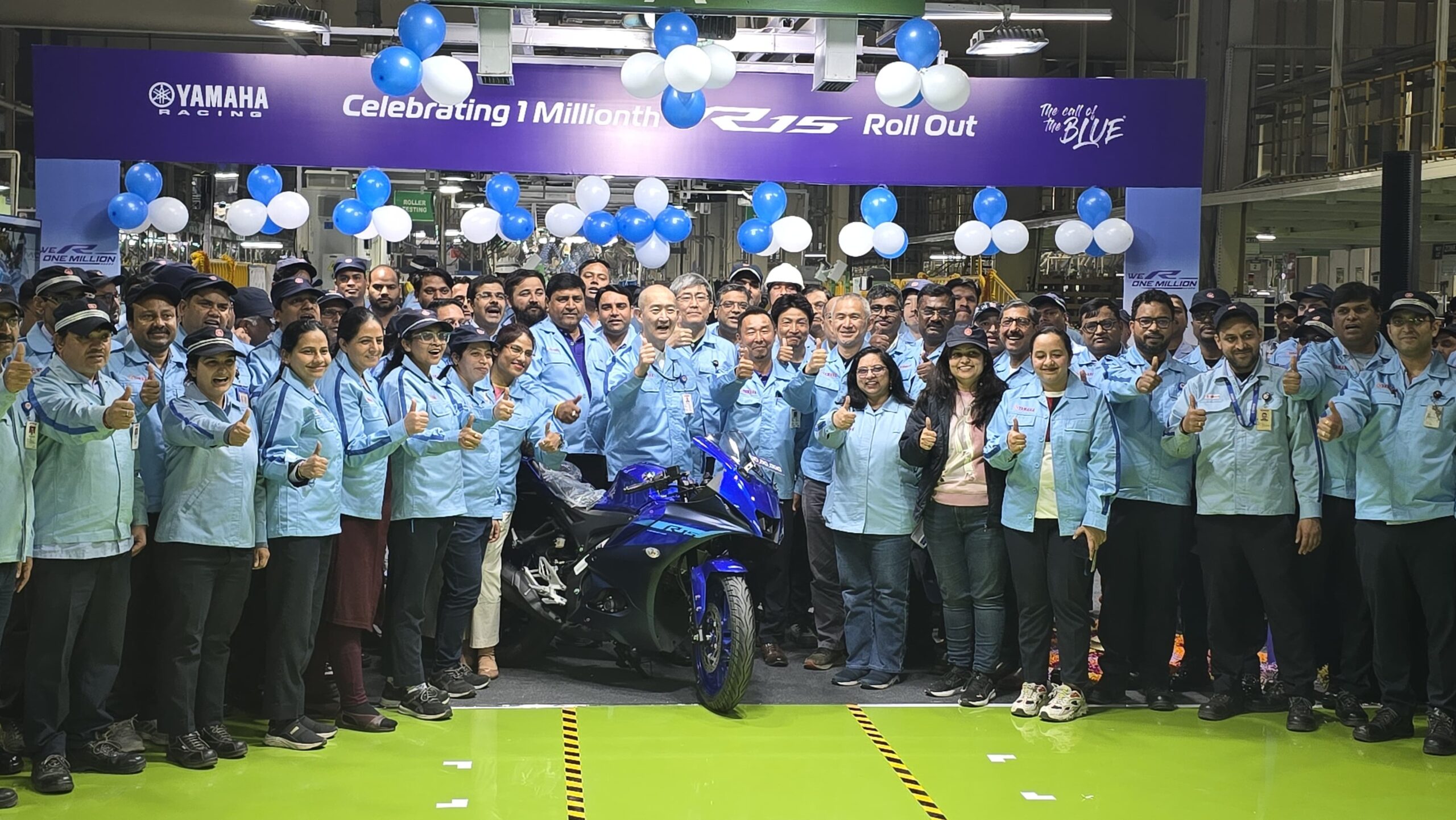 Yamaha R15 crosses 1-million-mark Production Milestone: A Legacy of ...
