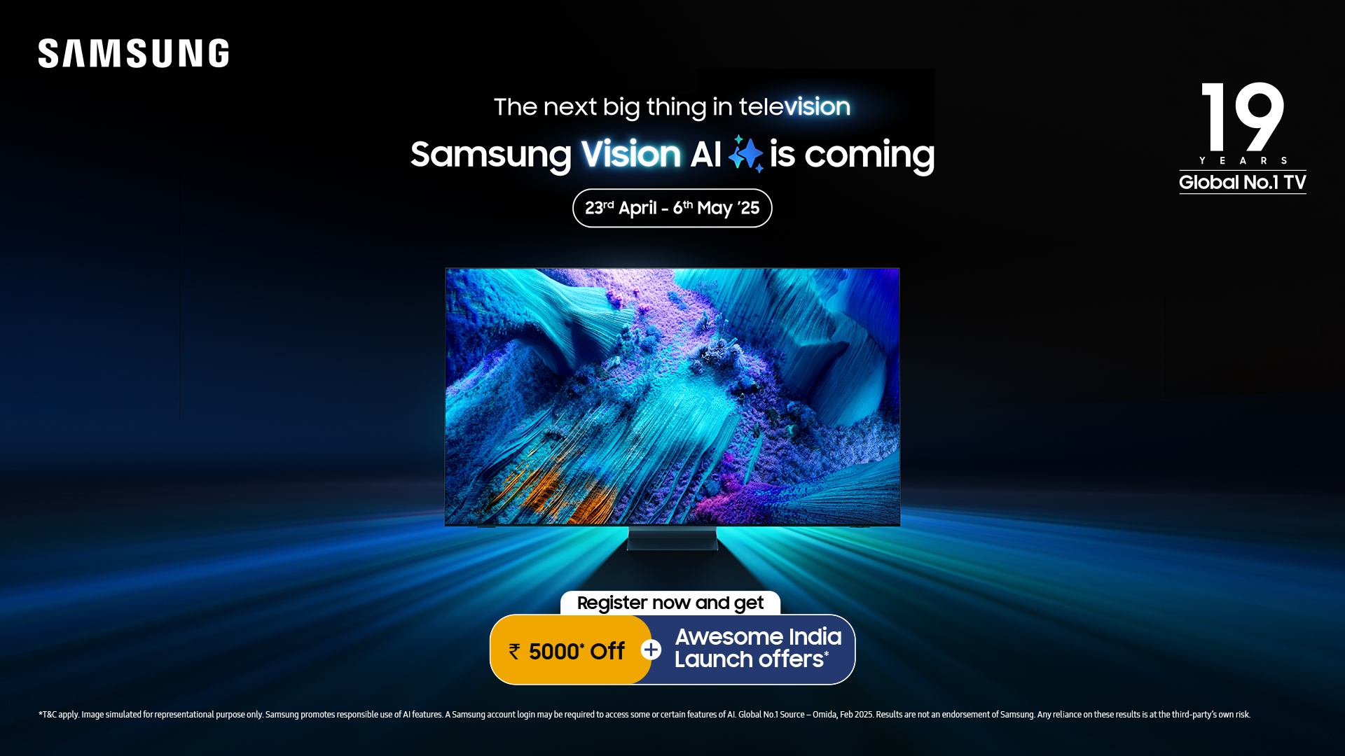 Samsung To Launch 2025 Line-up of Vision AI Television on May 7 ...